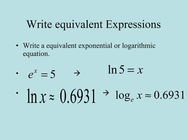 Common natural logarithms | PPT | Physics | Science