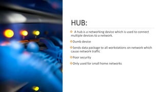 Common networking devices | PPTX