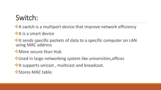 Common networking devices | PPT
