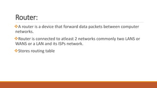 Common networking devices | PPT