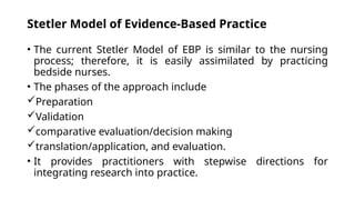 Common Nursing Practice Theory EBP Theory | PPT