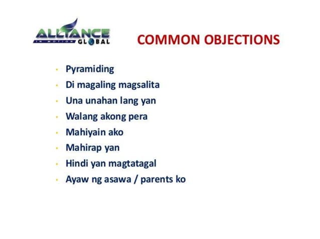 Common Objection | PPT