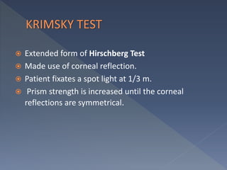 Common Orthoptic Procedures while doing an orthoptic assessment. | PDF