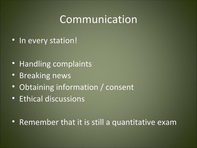 Common osc estations | PPT