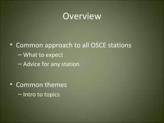 Common osc estations | PPT