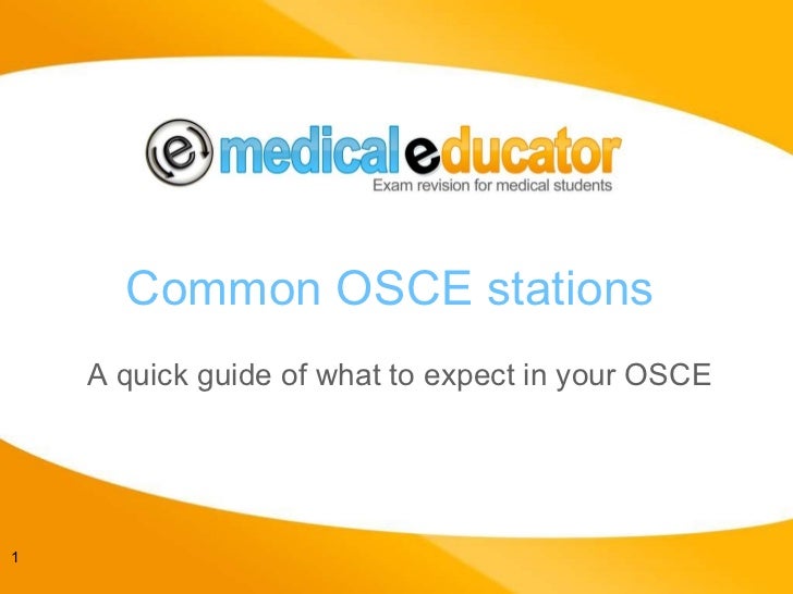 Common OSCE stations for Medical Students