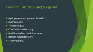 Myringotomy | PPTX