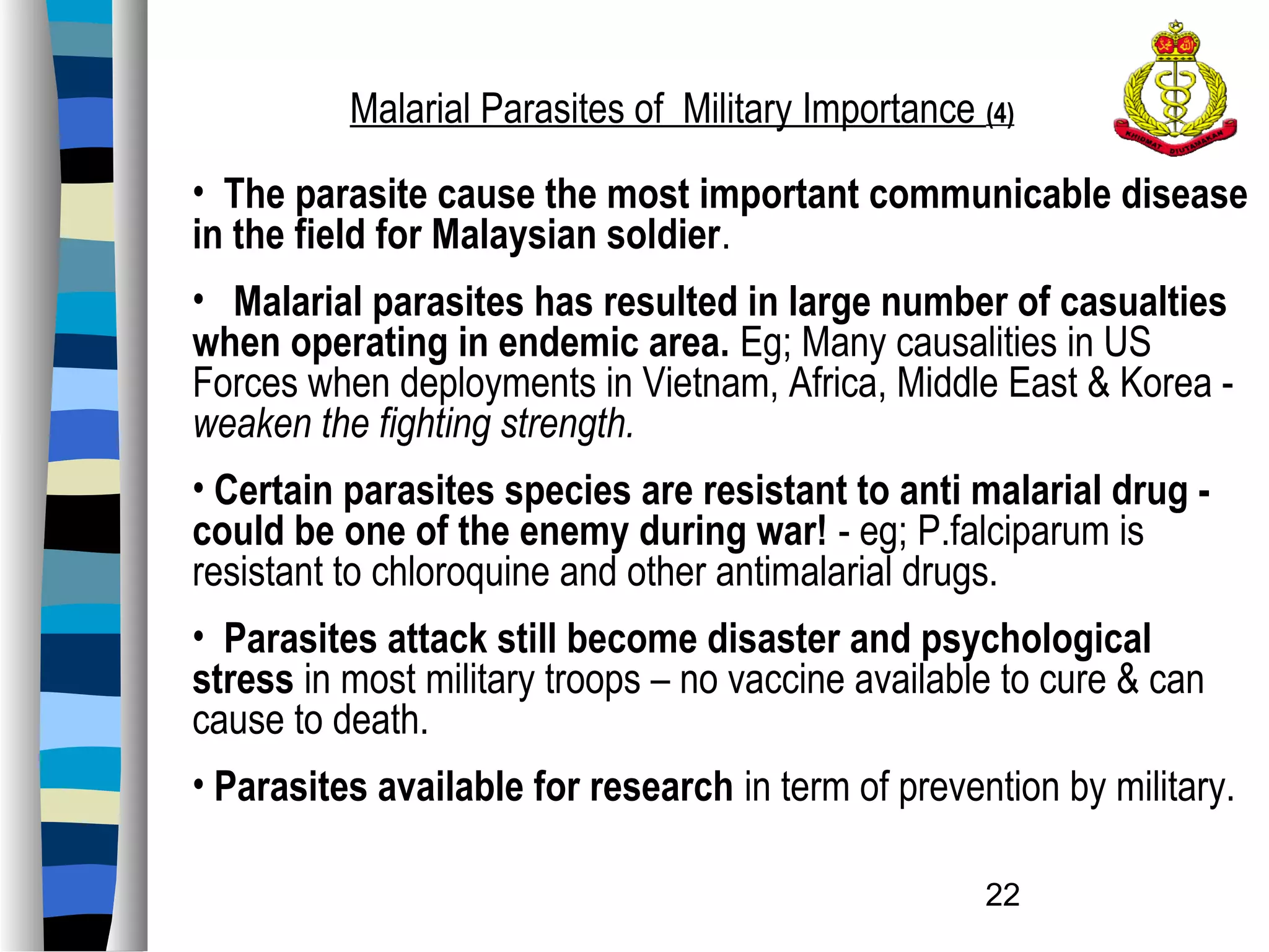Common parasites of military importance | PPT
