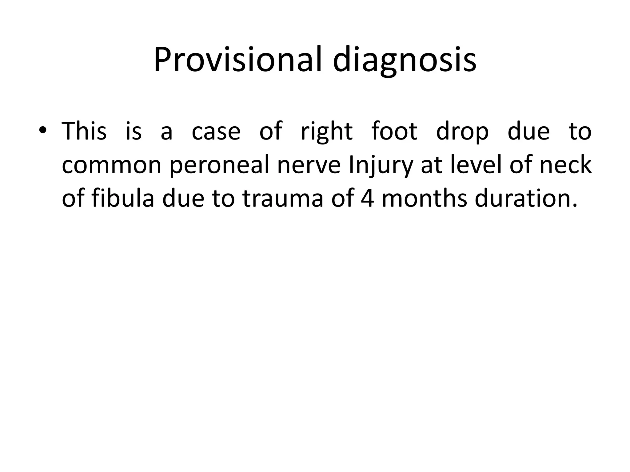 Common peroneal nerve injury | PPTX