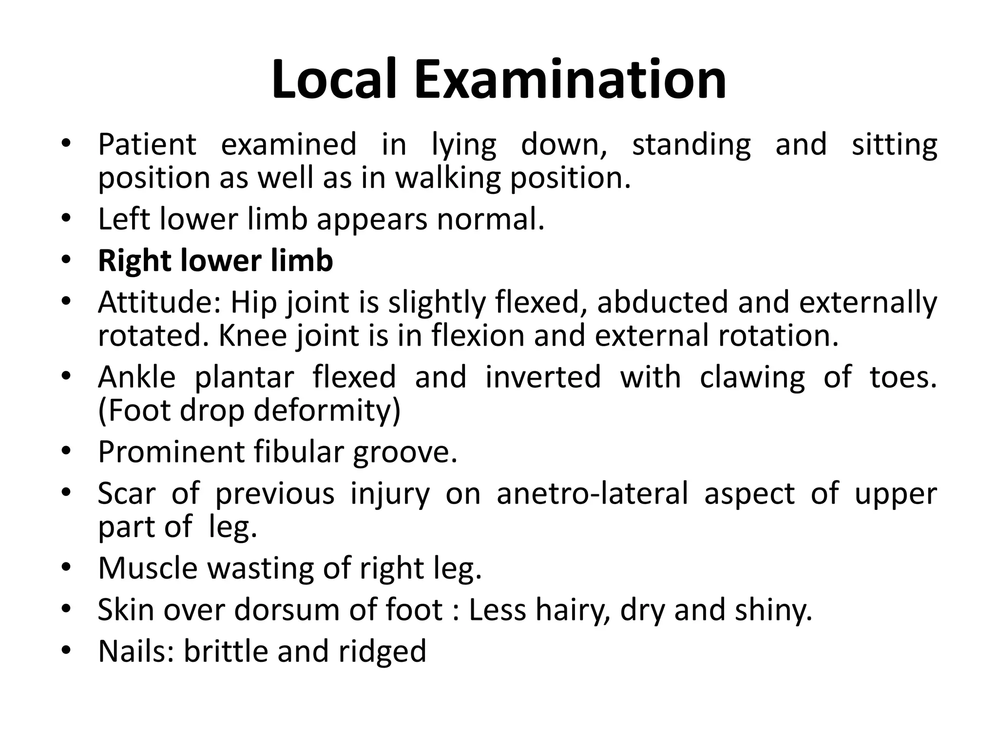 Common peroneal nerve injury | PPTX