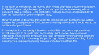 Common Pitfalls in Document Translation for Immigration and How to ...