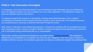 Common Pitfalls in Document Translation for Immigration and How to ...