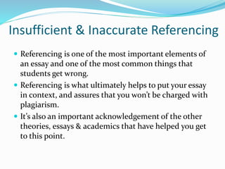 Common pitfalls in student essay writing | PPTX