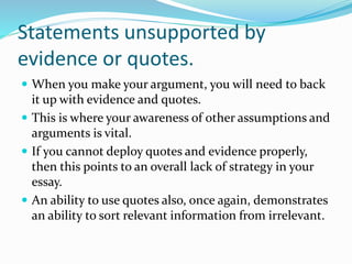 Common pitfalls in student essay writing | PPTX