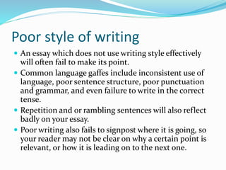 Common pitfalls in student essay writing | PPTX