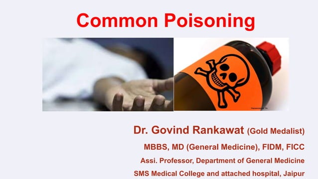 Common Poisoning organophosphorous Celphos | PPT | Free Download