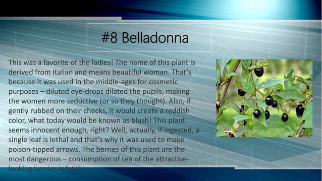 Common poisons used to kill people | PPT