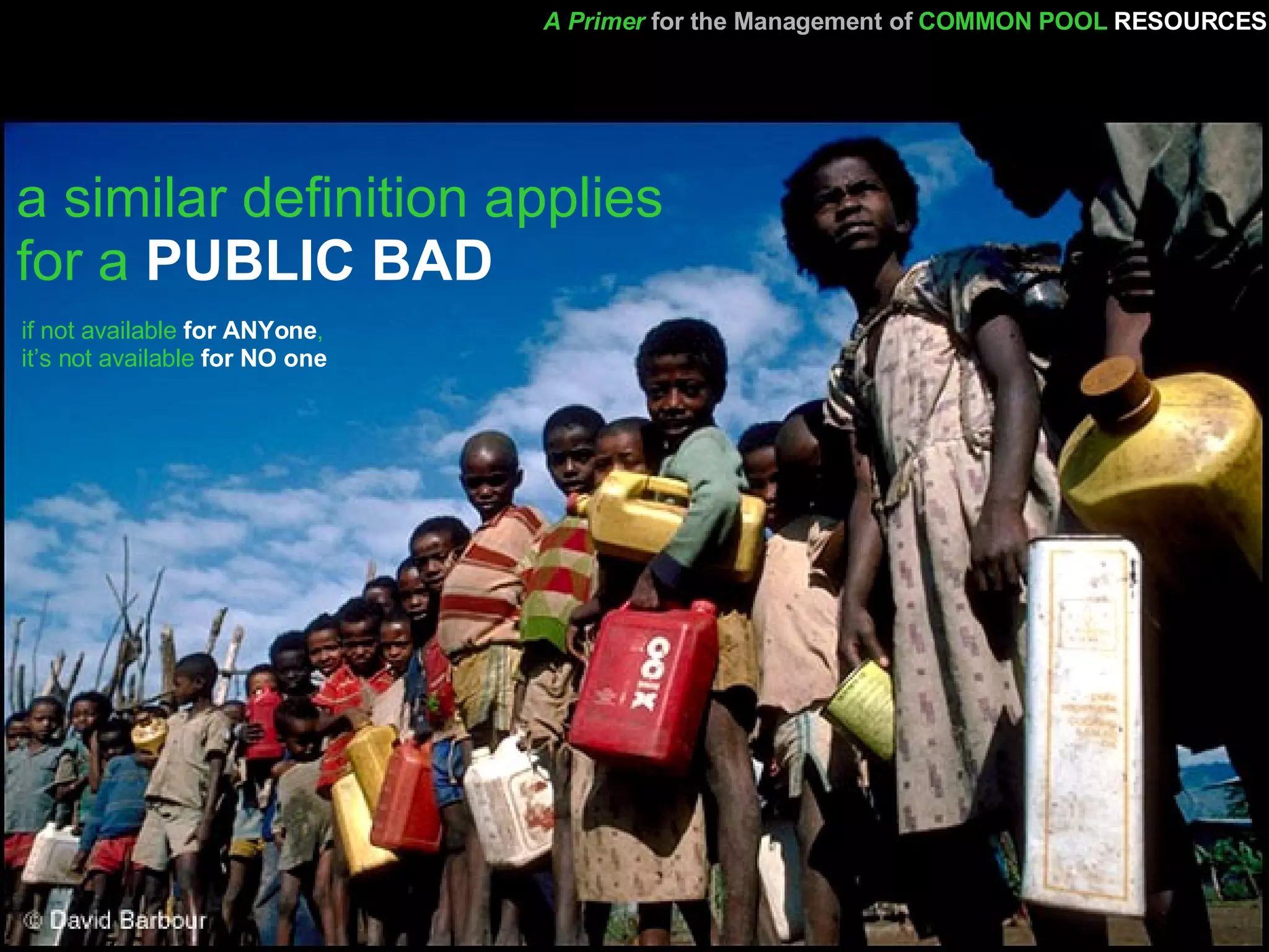 Common Pool Theory | PPT