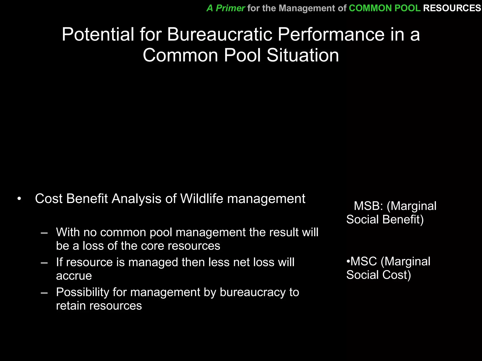 Common Pool Theory | PPT