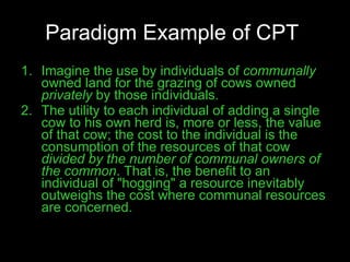 Common Pool Theory | PPT