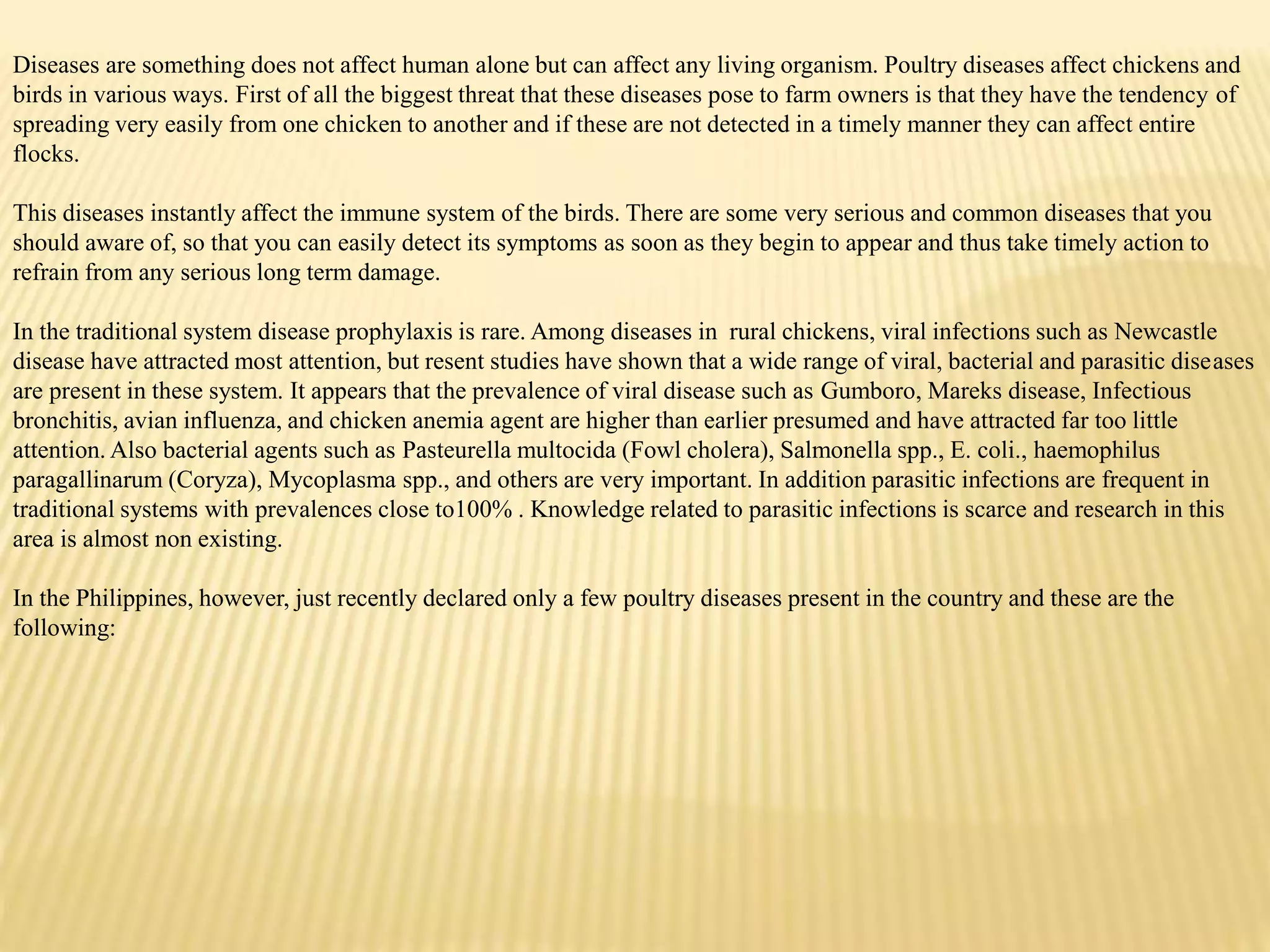 Common poultry disease ppt | PPTX