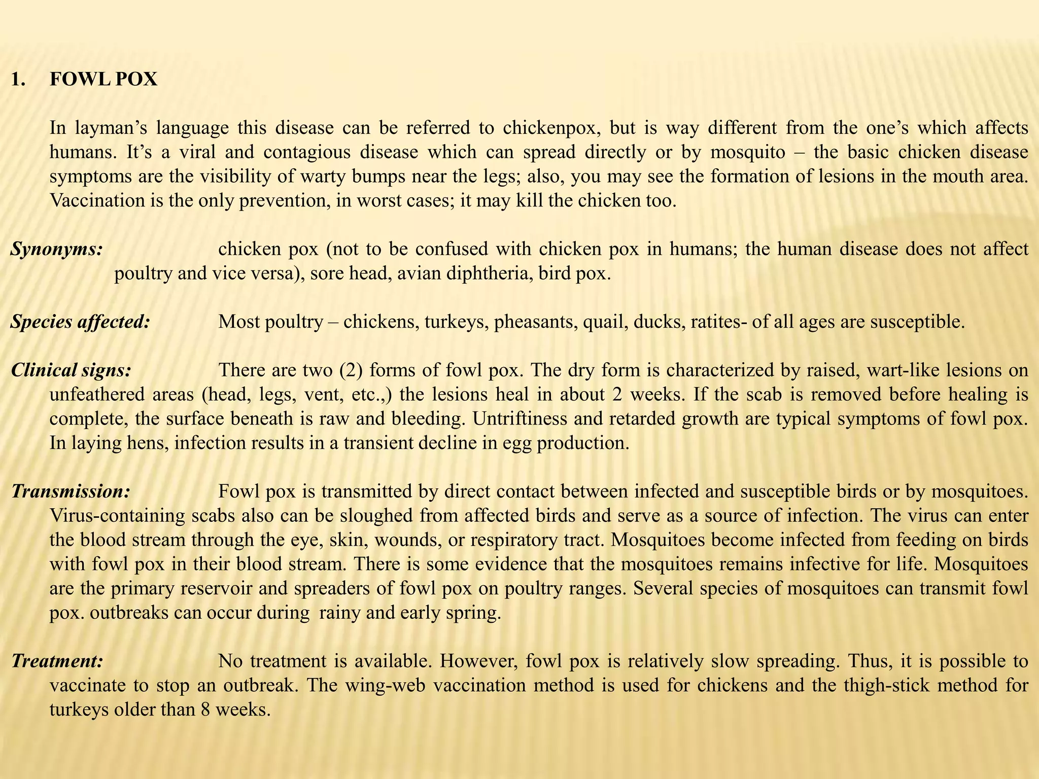 Common poultry disease ppt | PPTX