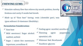 Common Problems Associated with Oral Cavity, Unit-I, BP809ET: Cosmetic ...