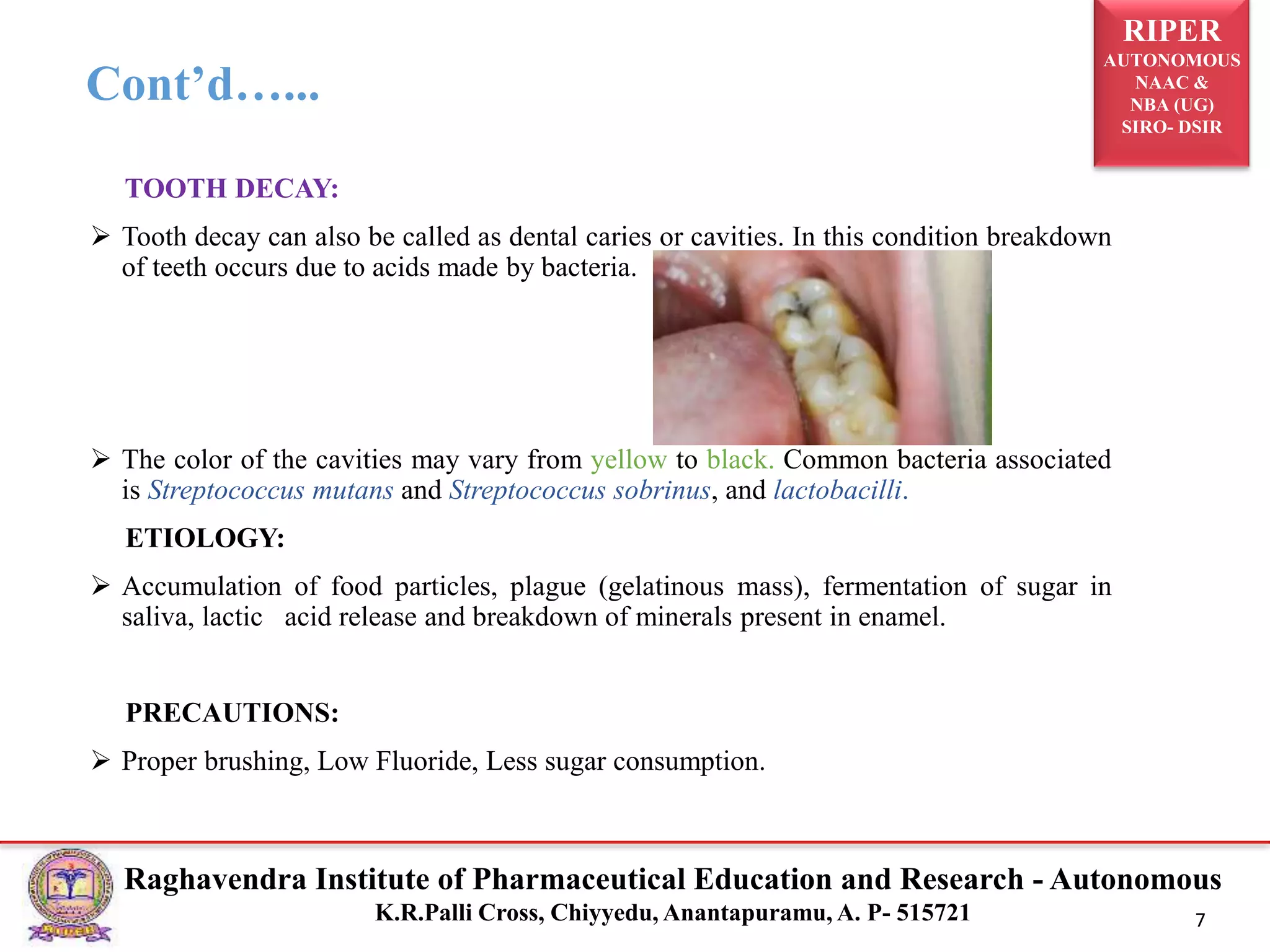 Common problems associated with oral cavity.pptx