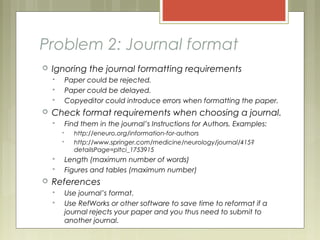 Common problems in scientific writing | PPT