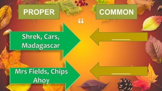 Common proper nouns | PPTX