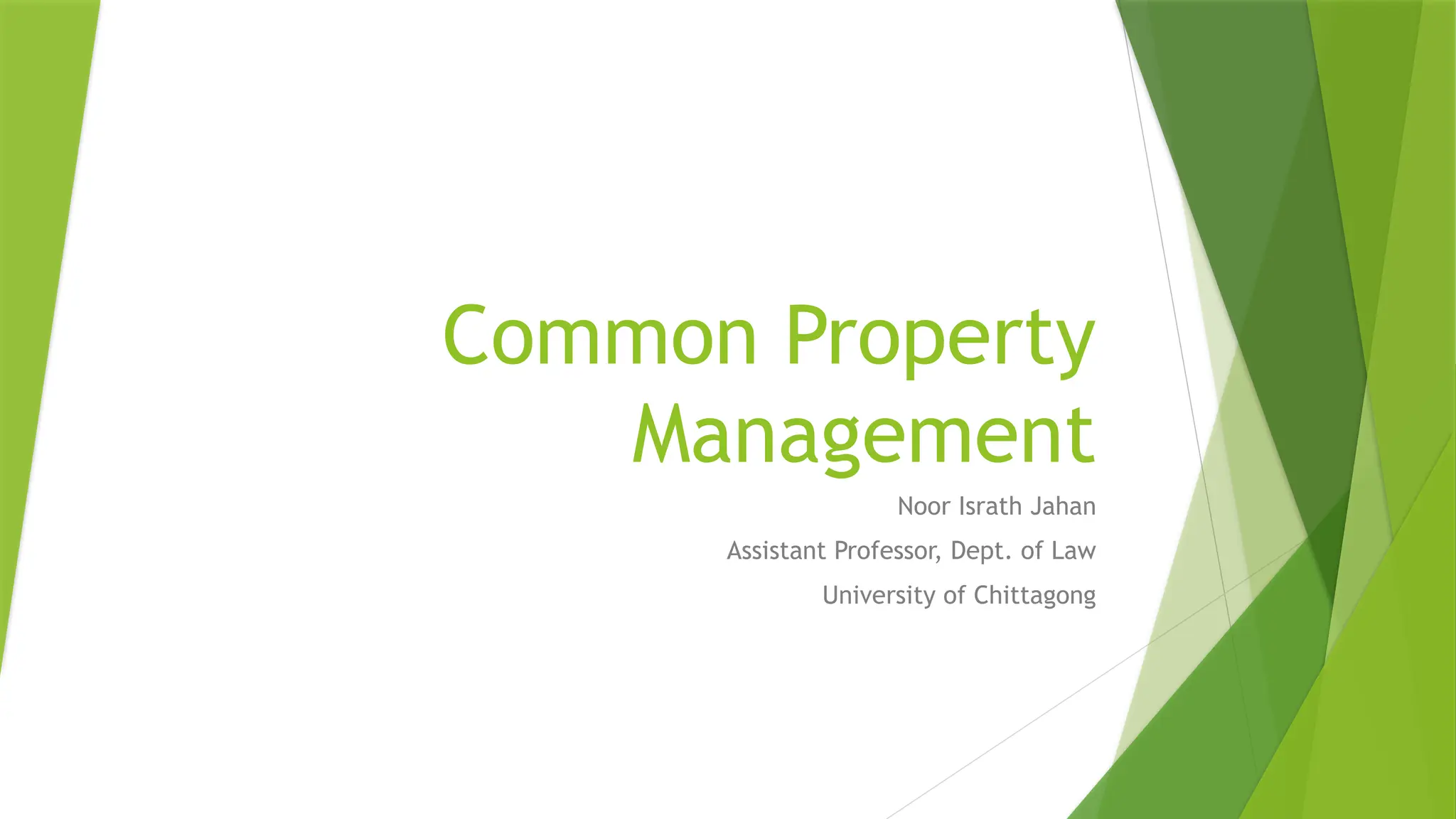 common property.pptx. natural resources law of Bangladesh | PPTX