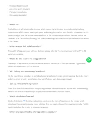 Common Questions On IVF - Dr Shivani Sachdev Gour | PDF