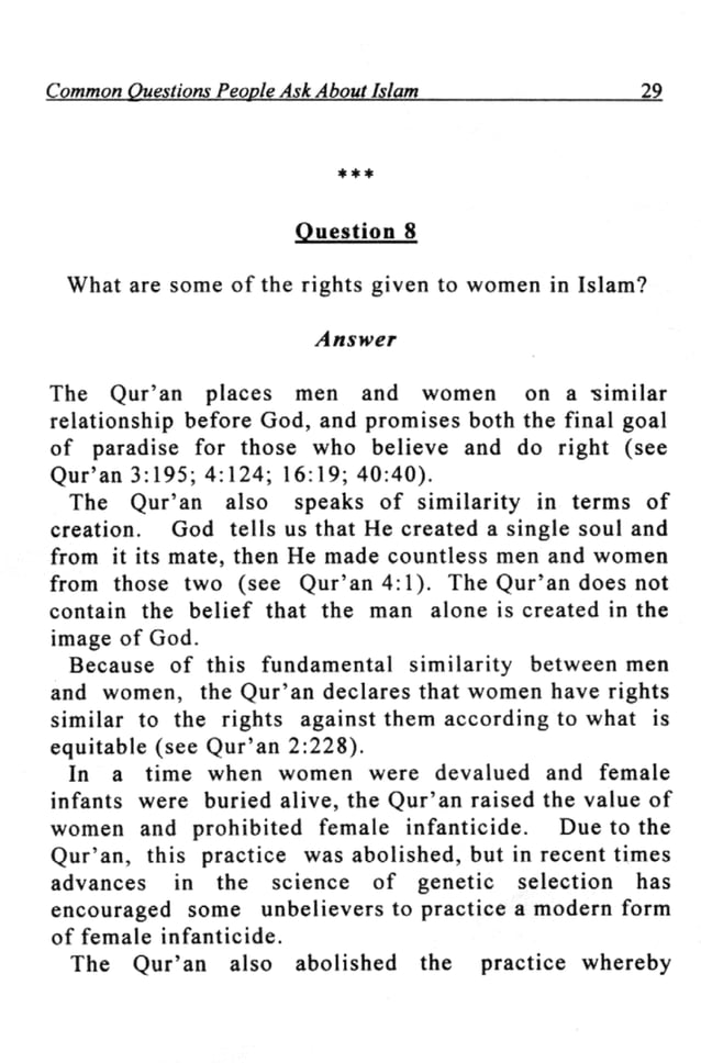 Common questions people ask about islam | PDF