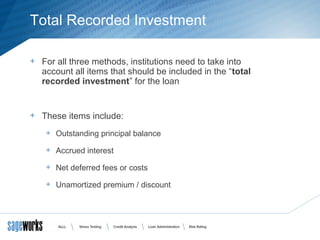Common questions surrounding the ASC 310 10-35 (FAS 114) calculation | PPT