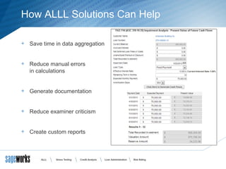 Common questions surrounding the ASC 310 10-35 (FAS 114) calculation | PPT