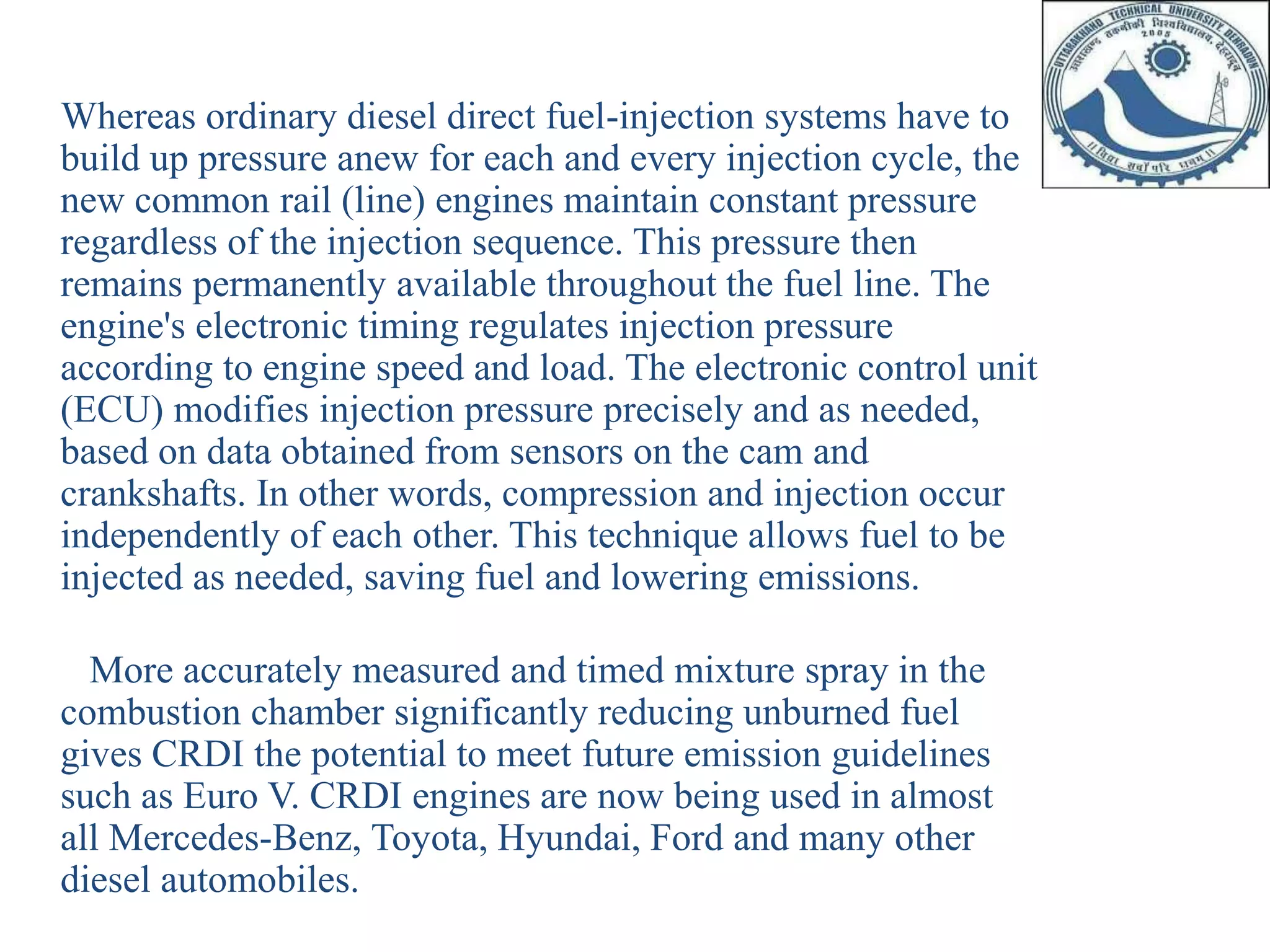 Common rail direct injection | PPTX