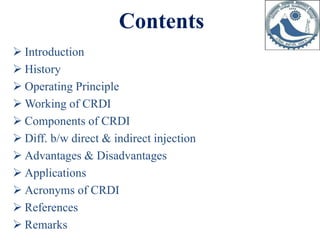 Common rail direct injection | PPTX