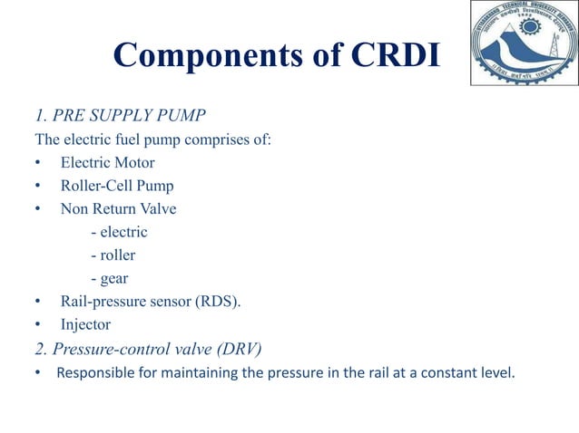 Common Rail Direct Injection Ppt