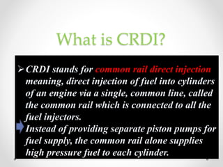CRDI ENGINE | PPTX