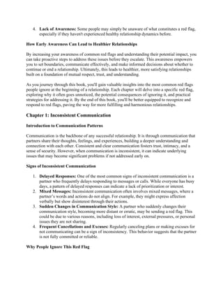 Common Red Flags at the Beginning of a Relationship | PDF