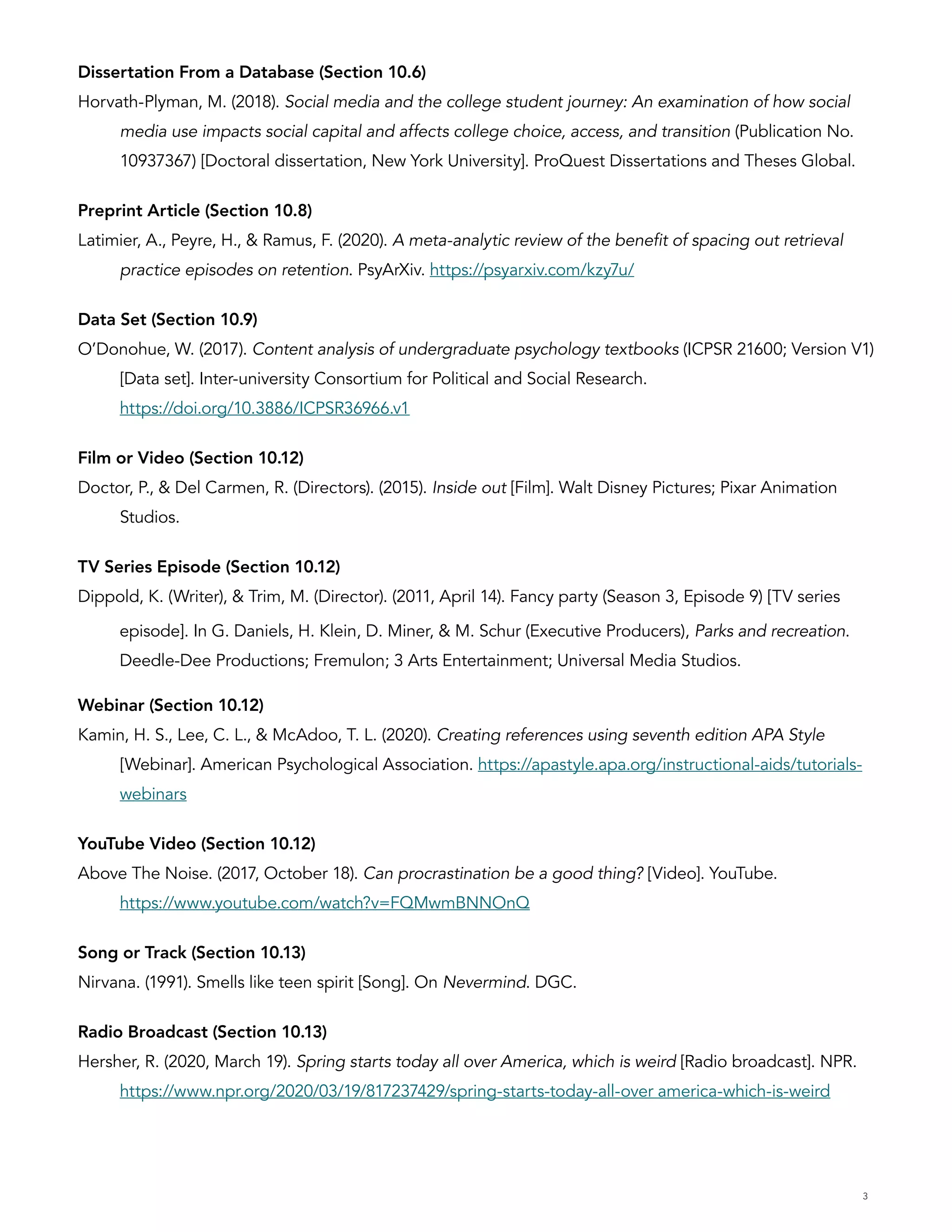 Common reference examples guide 7th ed. | PDF