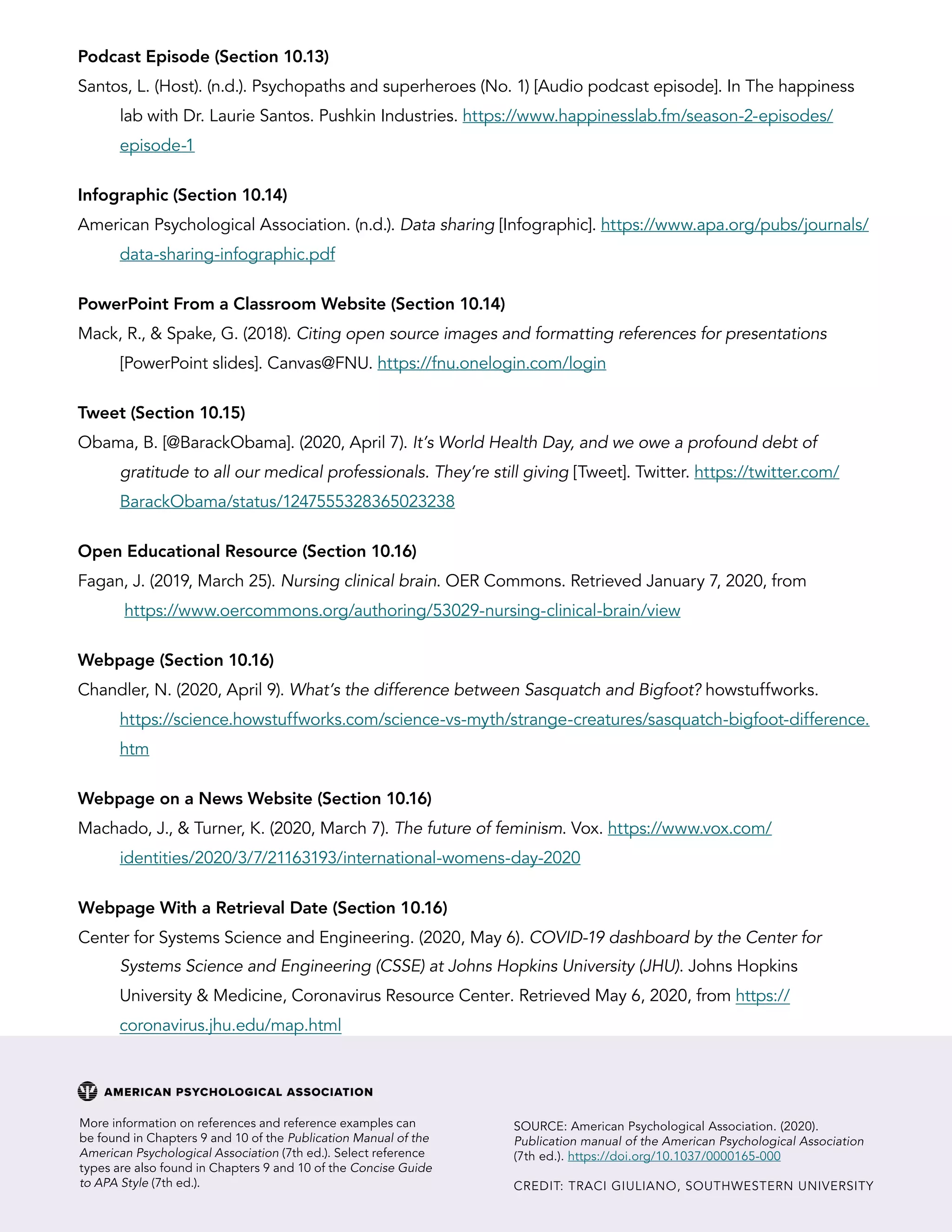 Common reference examples guide 7th ed. | PDF