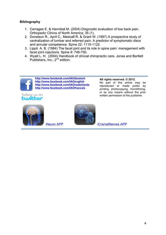 Common Referred Pain Patterns – Low Back | PDF