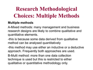 Common Research Methodology in Your Field (Business and Management ...