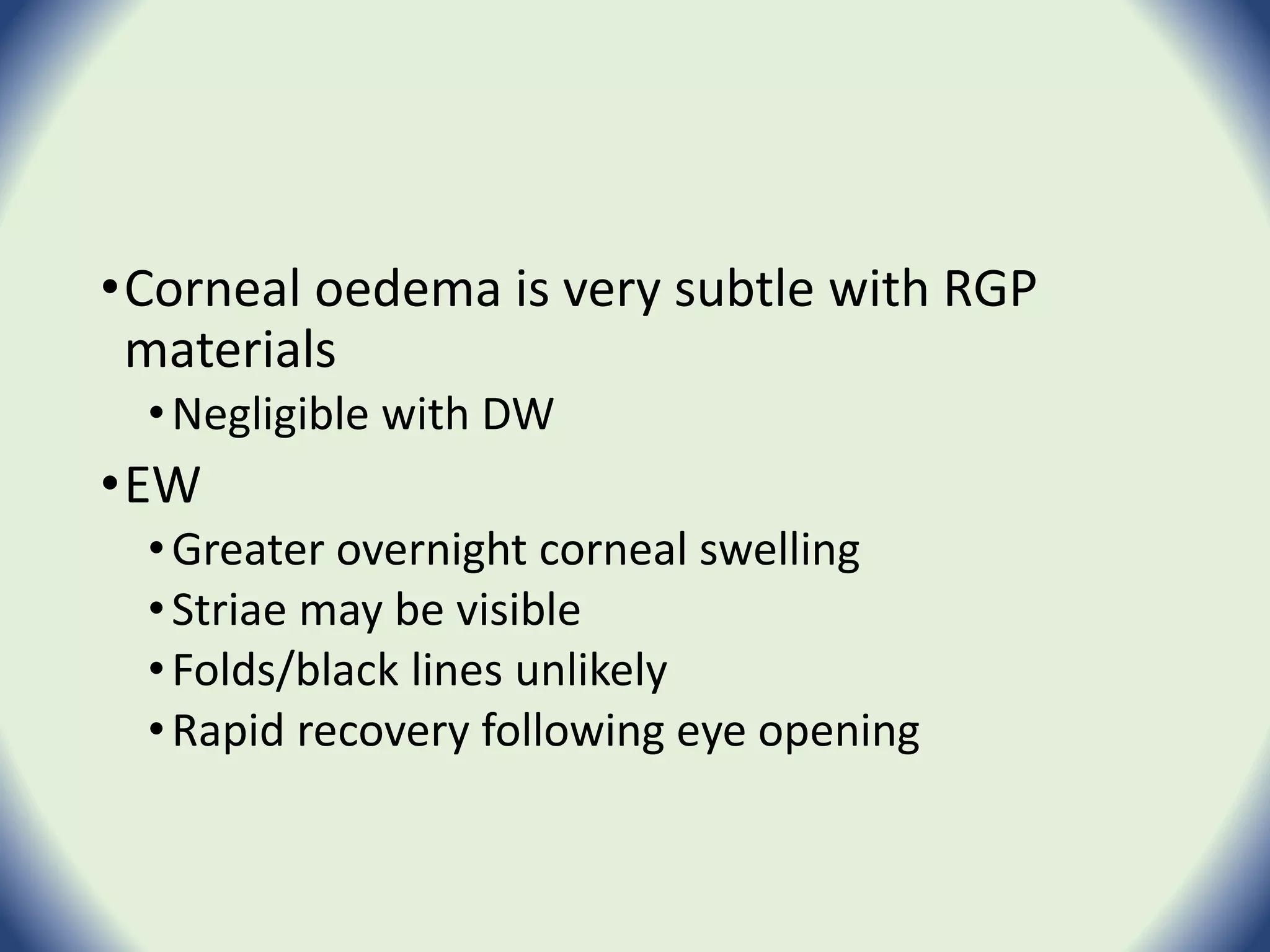 RGP Complications | PPTX | Eye and Vision Conditions | Diseases and Conditions