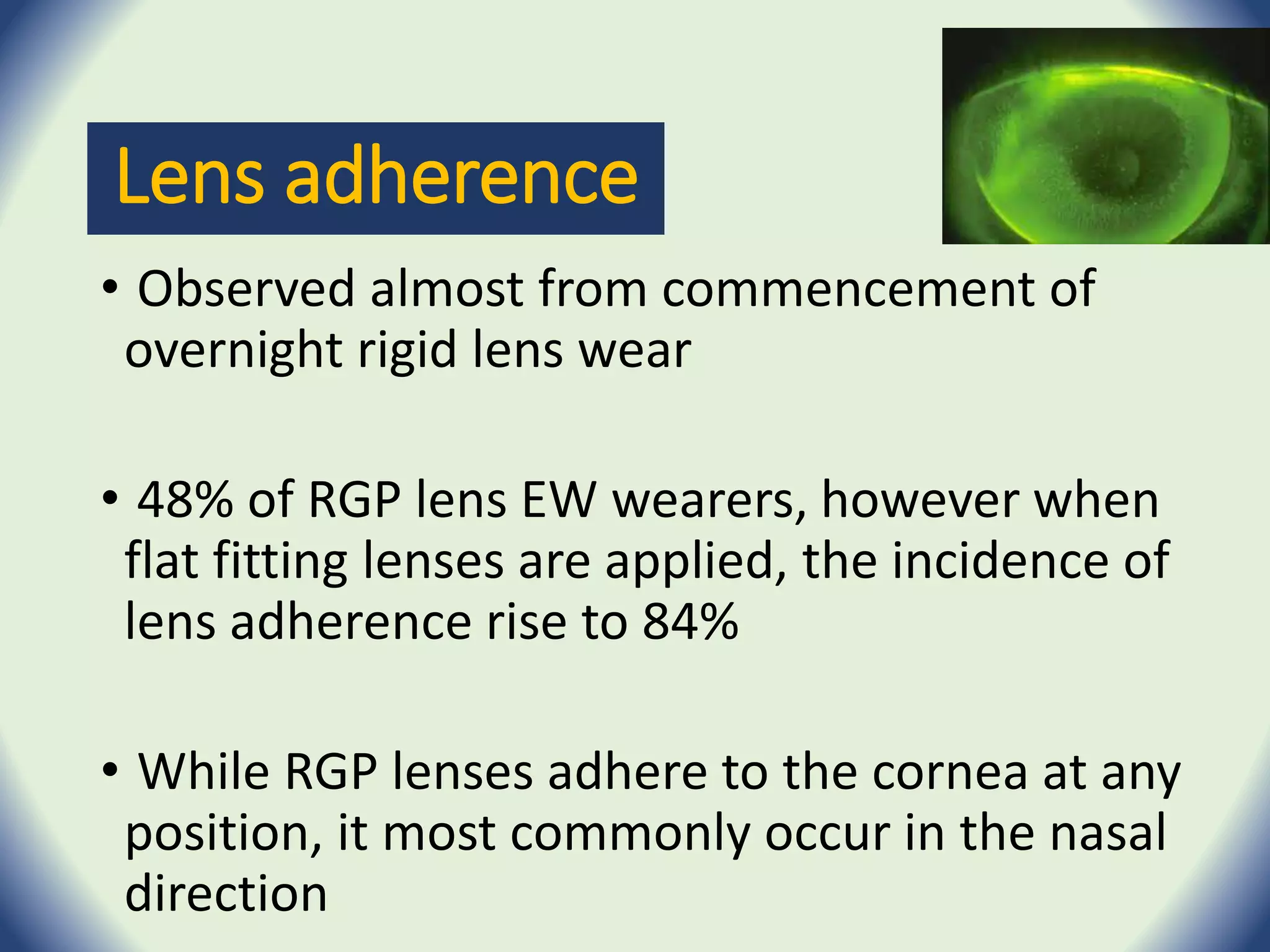 RGP Complications | PPTX | Eye and Vision Conditions | Diseases and Conditions