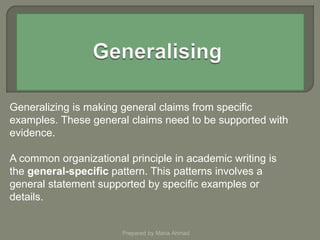 Common rhetorical functions in academic writing | PPTX