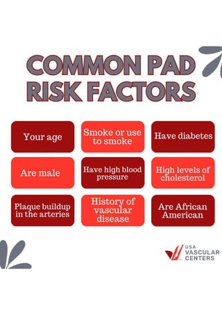 Common Pad Risk Factors - USA Vascular Centers | PDF