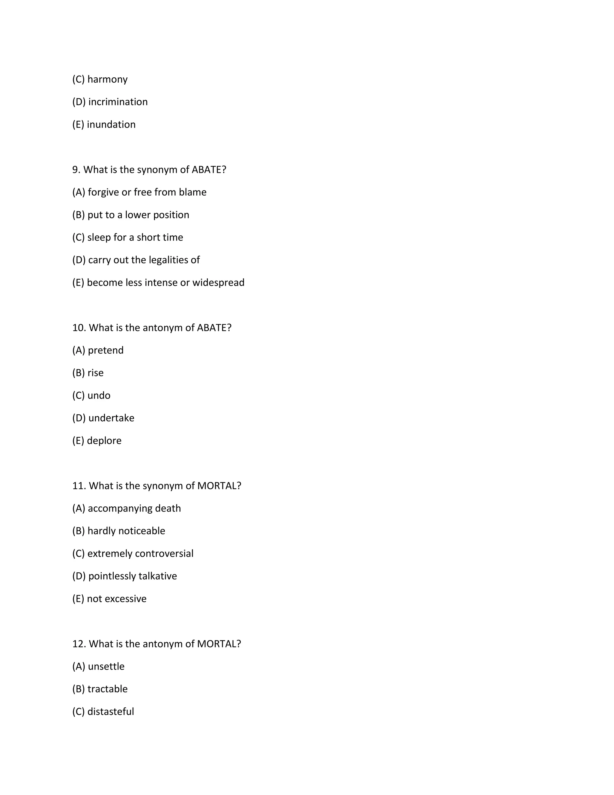 Common Sat Words | PDF