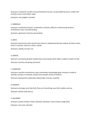 Common Sat Words | PDF